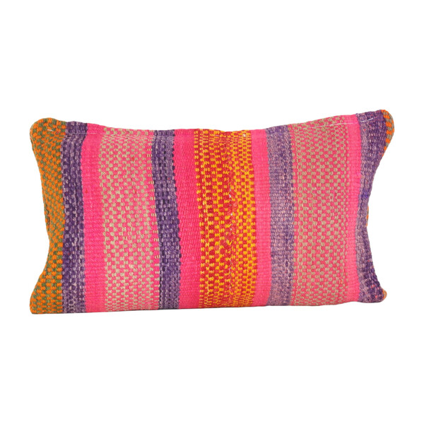 Small Heirloom Lumbar Pillow, Sunset Multi - Shupaca Decorative Pillows ...