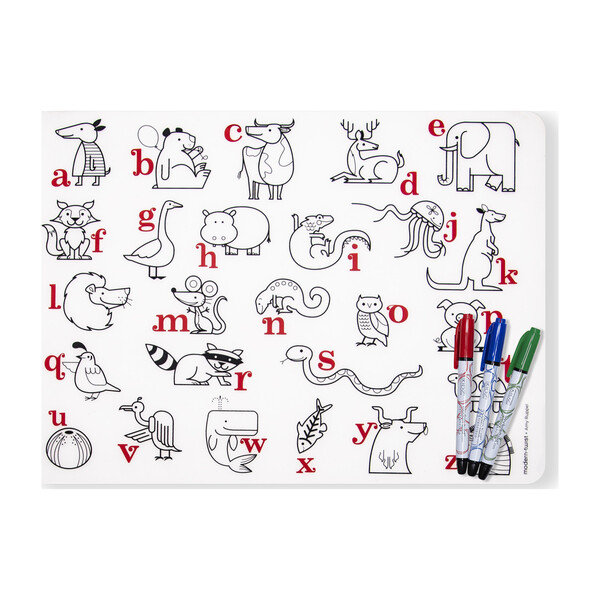Mark-Mat Set, Alphabet Animals - modern-twist Arts & Crafts | Maisonette