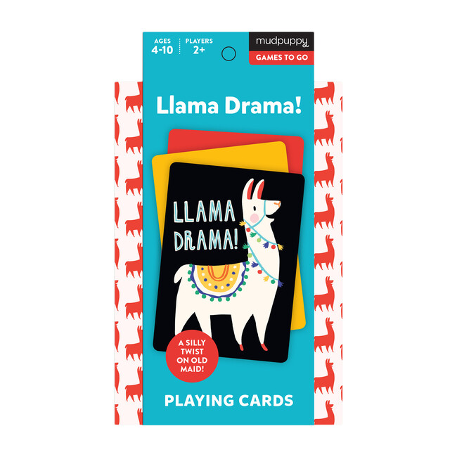 Llama Drama Playing Cards to Go - Galison Games | Maisonette