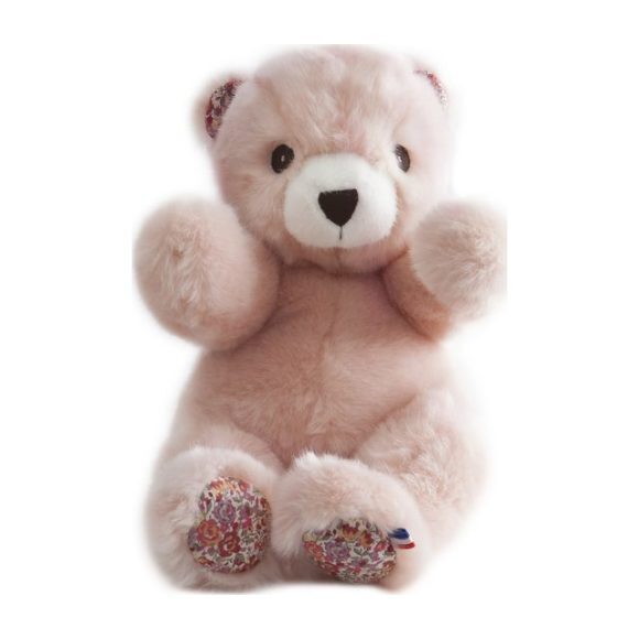 Small Robert the Bear, Light Pink Liberty - Pamplemousse Peluches Plush ...