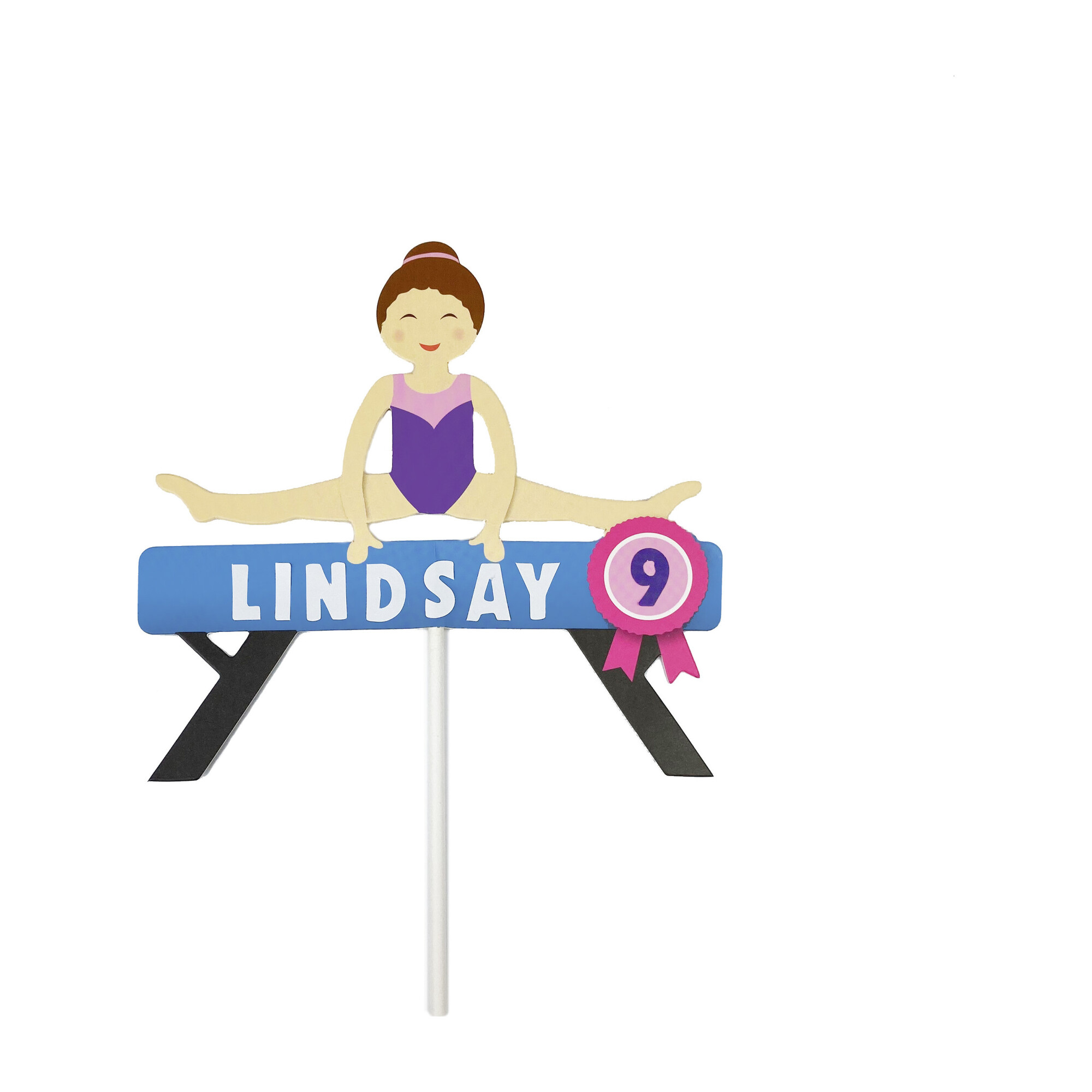 Gymnastics Party Custom Cake Topper - Home Decor Party Goods - Maisonette