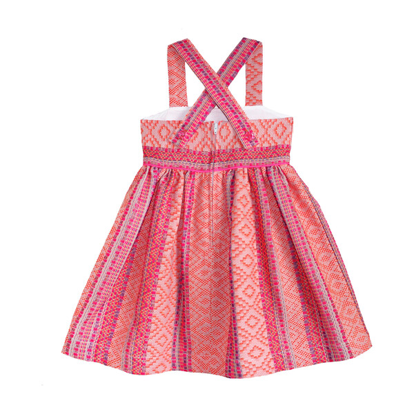 Woven Textile Dress, Neon - Kids - Maisonette