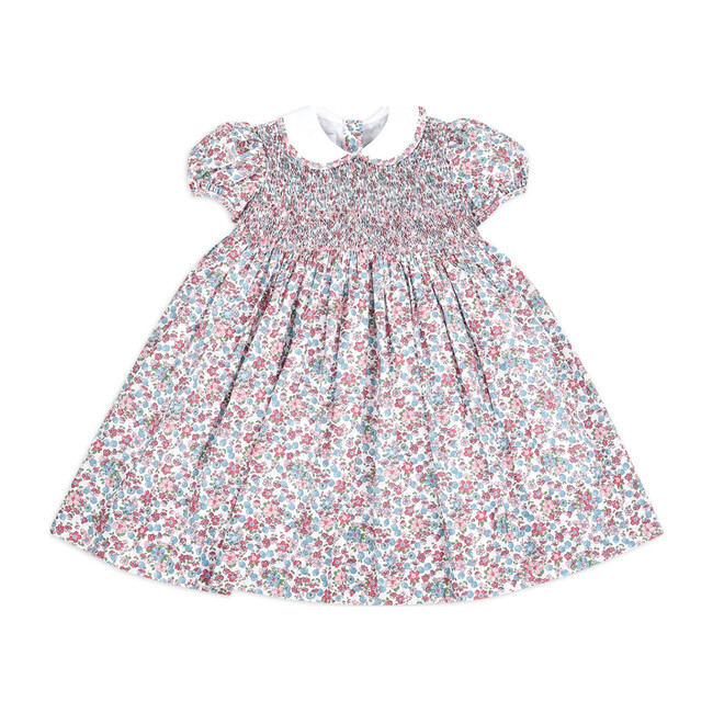 Smocked Frock Dress, Winter Garden Floral - Alice Kathleen Dresses ...