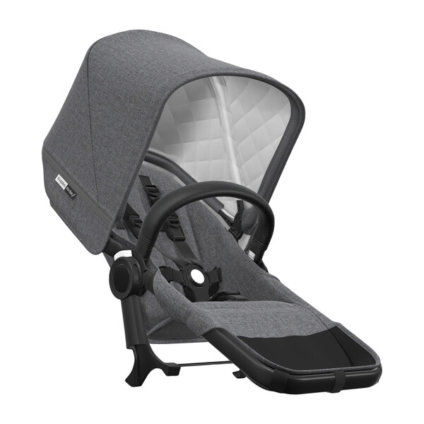 Bugaboo Donkey2 Duo Extension Set Complete Aluminum/Black & Grey ...