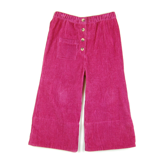 Organic Corduroy Hayden Pant, Raspberry - Lulaland Pants | Maisonette