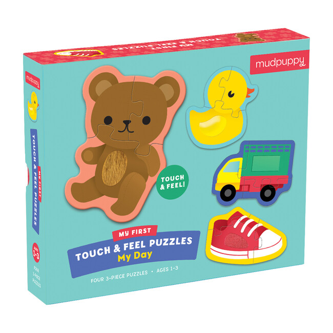 My First Touch & Feel Puzzle, My Day - Galison Puzzles | Maisonette