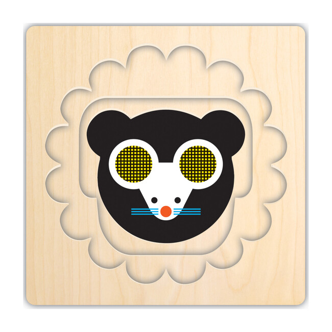 Animal Faces 4-Layer Wood Puzzle - Galison Puzzles | Maisonette