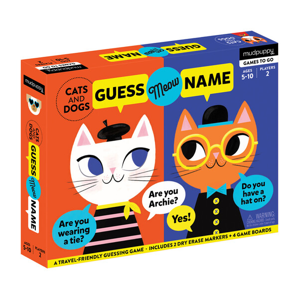 Guess Meow Name: Cats and Dogs - Galison Games | Maisonette