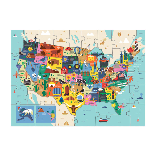 Map of the USA Geography Puzzle - Galison Puzzles | Maisonette