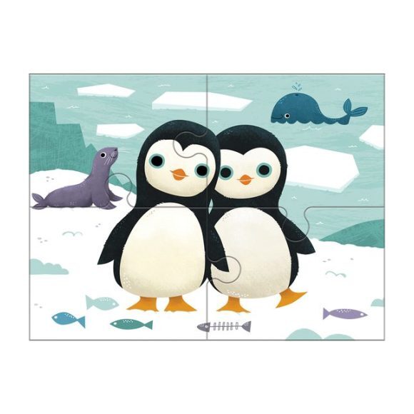 4 In A Box Puzzle Set, Animals of the World - Galison Puzzles | Maisonette