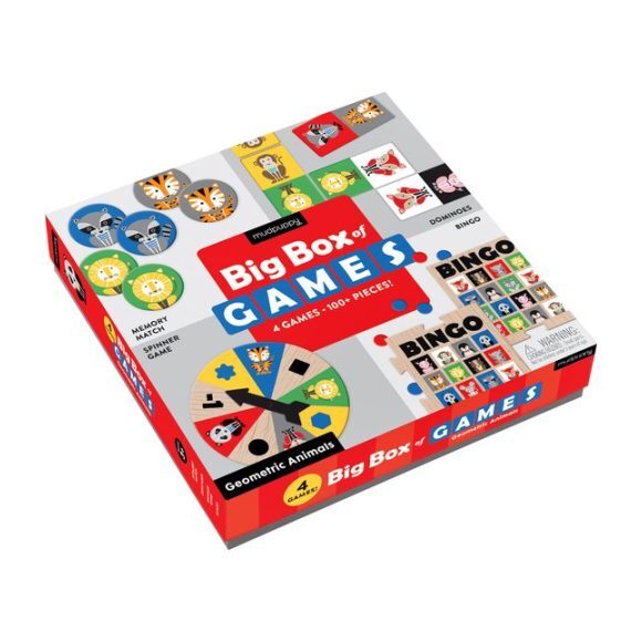 Big Box of Games, Geometric Animals - Galison Games | Maisonette