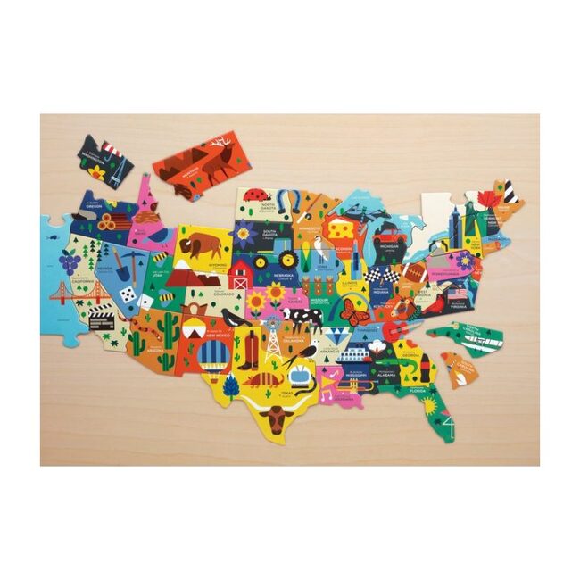 Map of the USA Geography Puzzle - Galison Puzzles | Maisonette