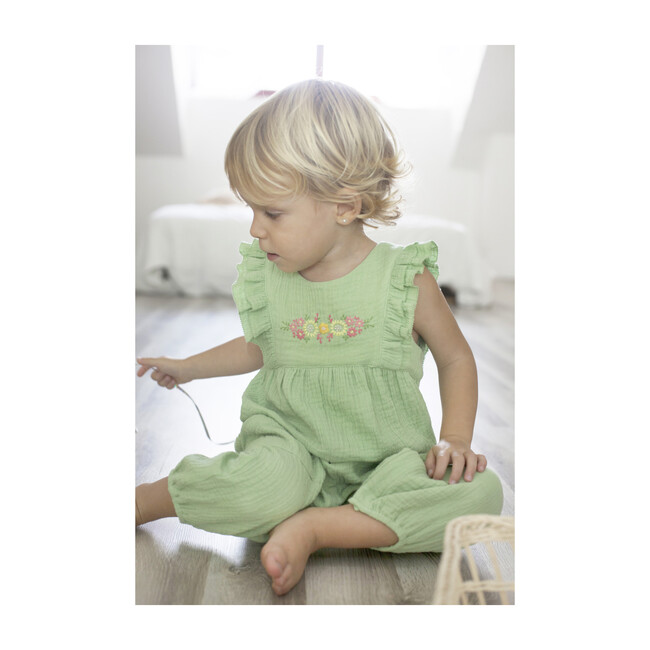 Clara Romper, Green - Albetta Rompers | Maisonette