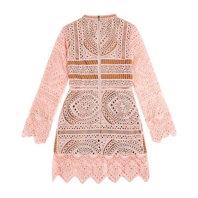 Mania Lace Dress, Pink - Marlo Kids Dresses | Maisonette