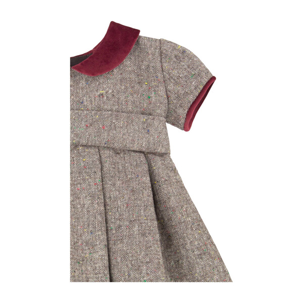 Sparkle Confetti Dress, Chocolate - Kids Girl Clothing Dresses - Maisonette