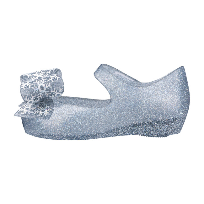 Mini Ultragirl Frozen Flat, Pearl Blue Glitter - Mini Melissa Shoes ...