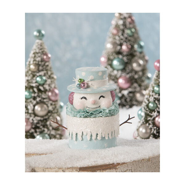 Happy Pastel Snowman Box - Bethany Lowe Designs Accents & Decor ...