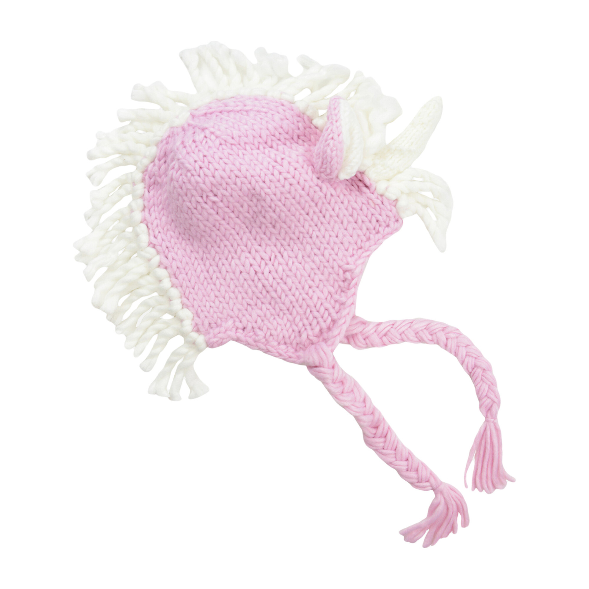 Ella Unicorn Knit Hat, Pink & White - Baby Girl Accessories Hats ...