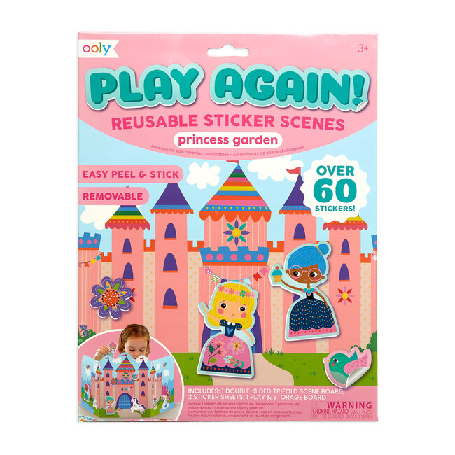 Play Again Reusable Stickers Scenes, Princess Garden - OOLY Arts ...
