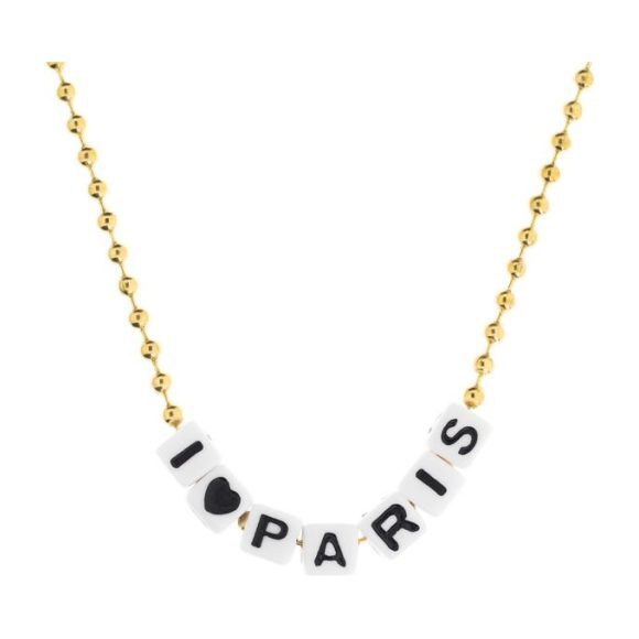 I Love Paris Necklace - Gunner & Lux Jewelry | Maisonette
