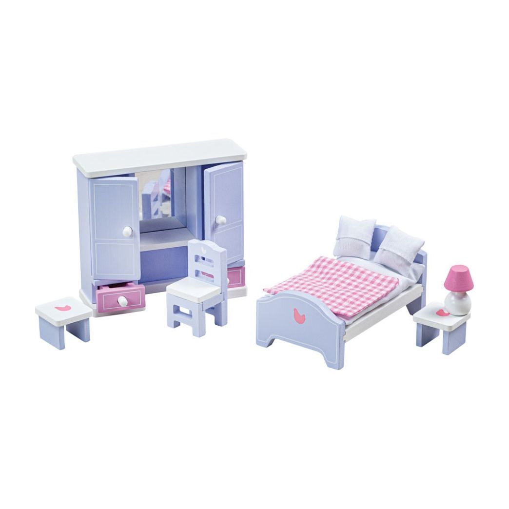 Doll Furniture Set, Bedroom - Play Kids Dollhouses & Accessories ...