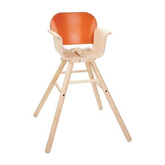 High Chair, Orange - Gear Highchairs - Maisonette