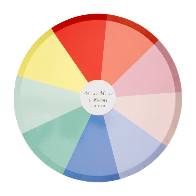 Color Wheel Dinner Plate - Home Decor Party Goods - Maisonette