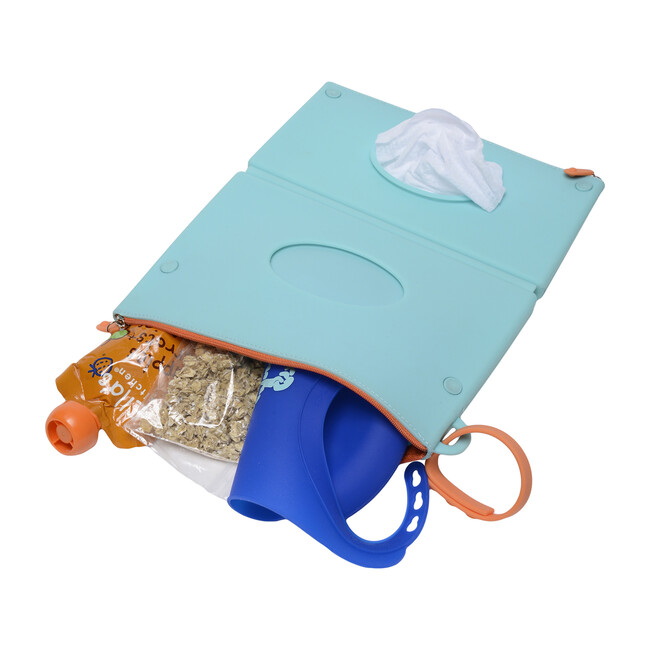 Silicone Wipes Case, Turquoise - Play Baby Teethers & Rattles - Maisonette