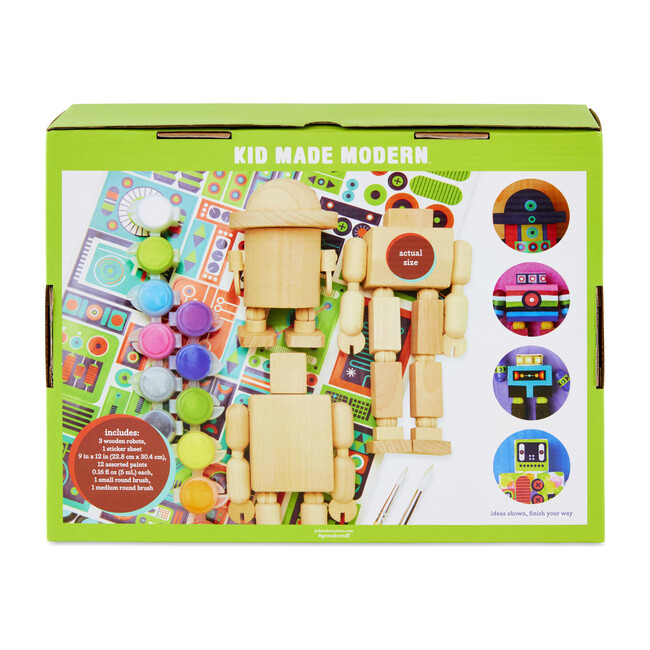 Wooden Robots Kit - Play Learning Arts & Crafts - Maisonette
