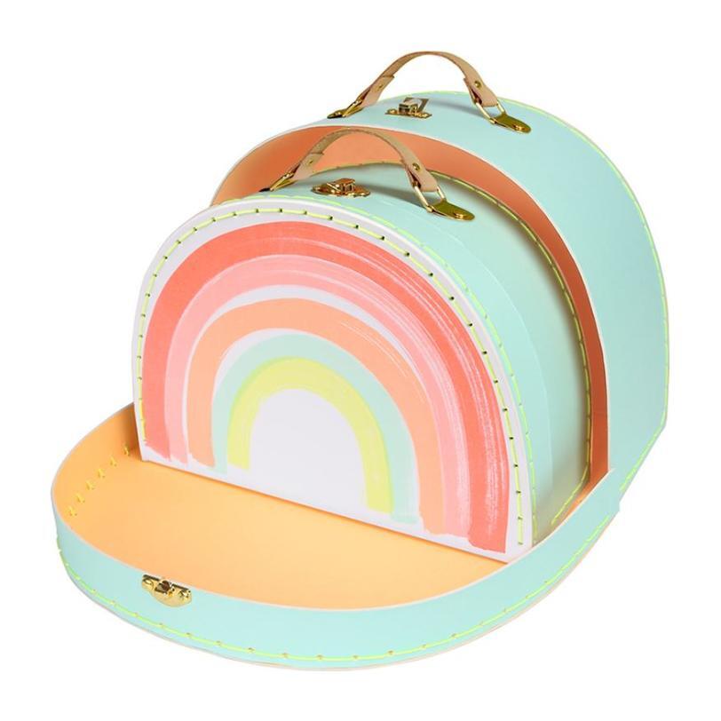 Set of 2 Rainbow Suitcases - Kids Girl Accessories Bags - Maisonette