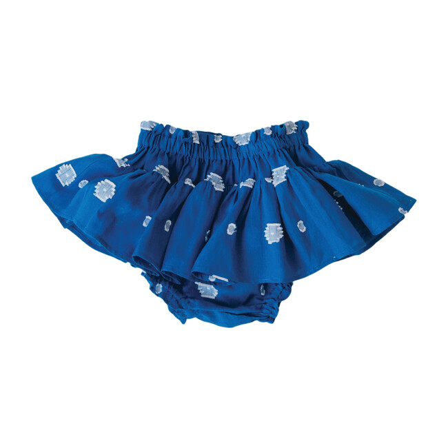 Bloomer Skirt, Blue Jambdani - Lali Skirts | Maisonette