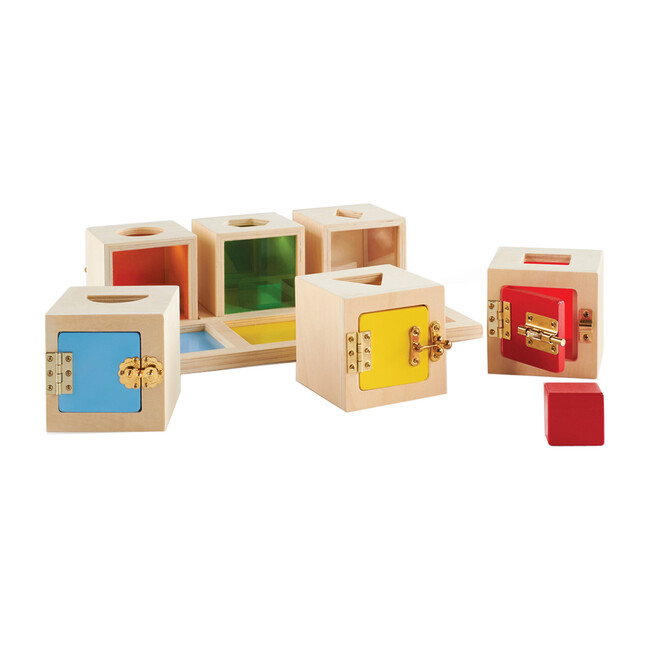 Peekaboo Lock Boxes - Guidecraft Blocks, Sorters & Stackers | Maisonette