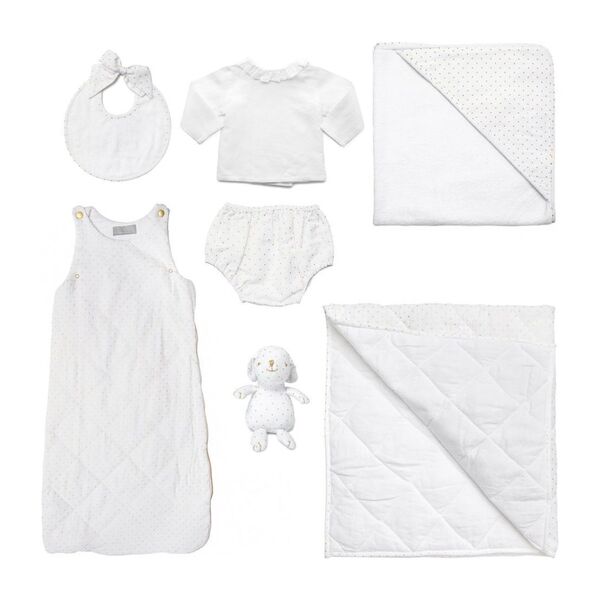 Exclusive Luxe Baby Gift Set, Gold Spot - Louelle. Featured | Maisonette