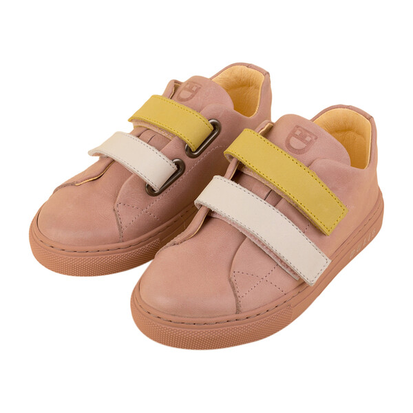 Double Velcro Sneaker, Pink - Kids Girl Accessories Shoes - Maisonette