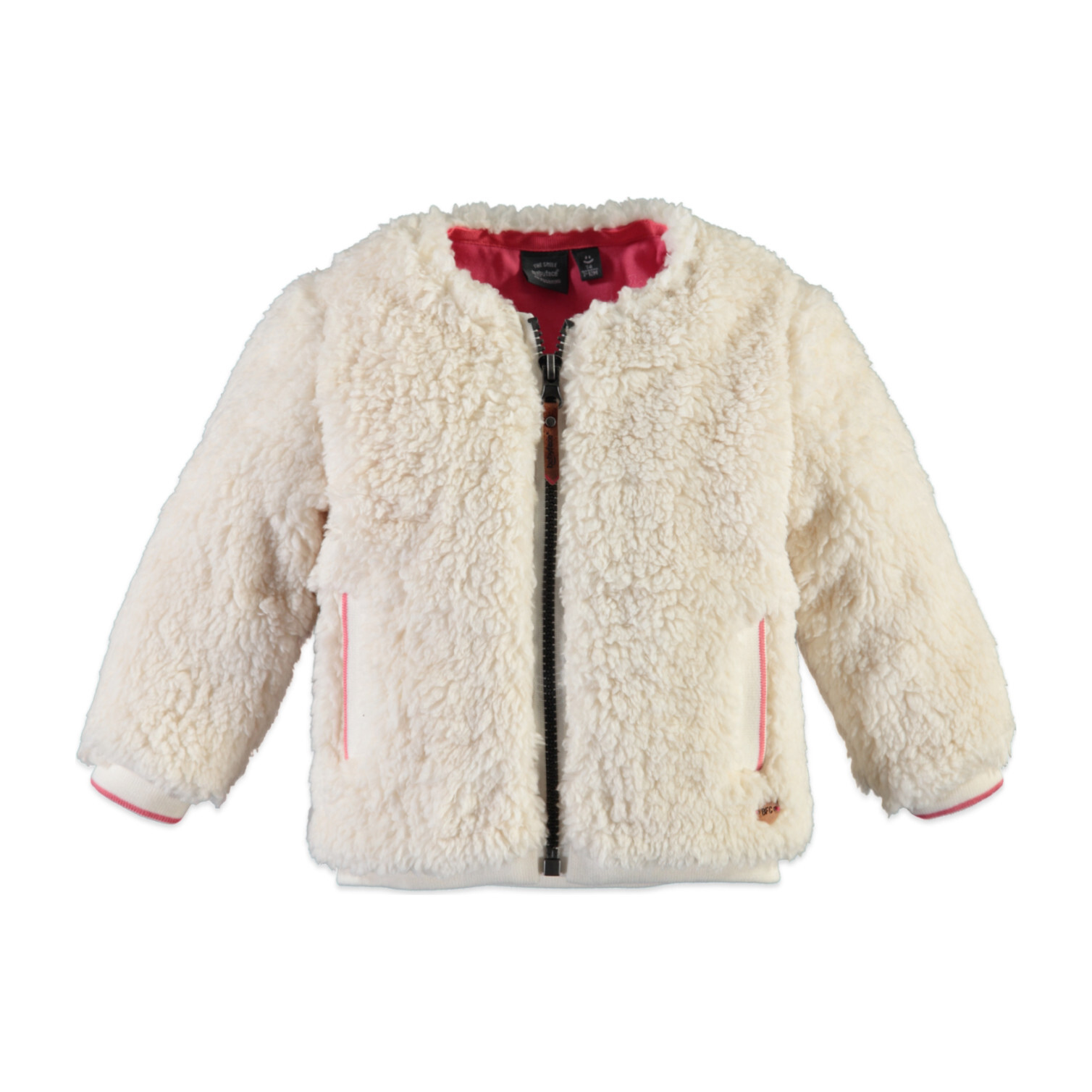 Fluffy Jacket, Cream - Kids Girl Clothing Tops - Maisonette