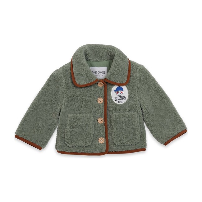 Baby Patch Jacket, Green - Bobo Choses Outerwear | Maisonette