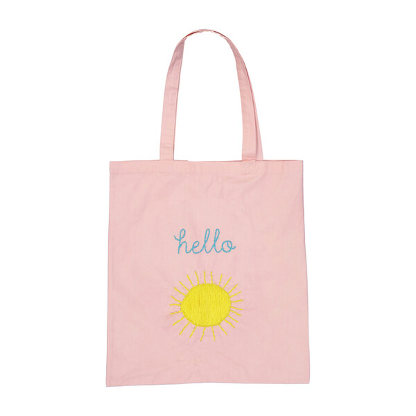 Hello Tote, Light Pink - Kids Girl Accessories Bags - Maisonette