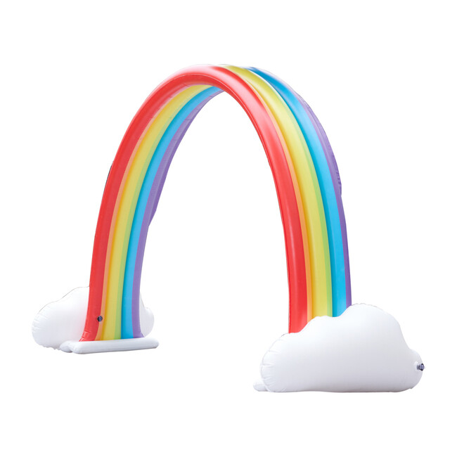 Water Fun Rainbow Inflatable Sprinkler - Play Outdoor Backyard & Park ...