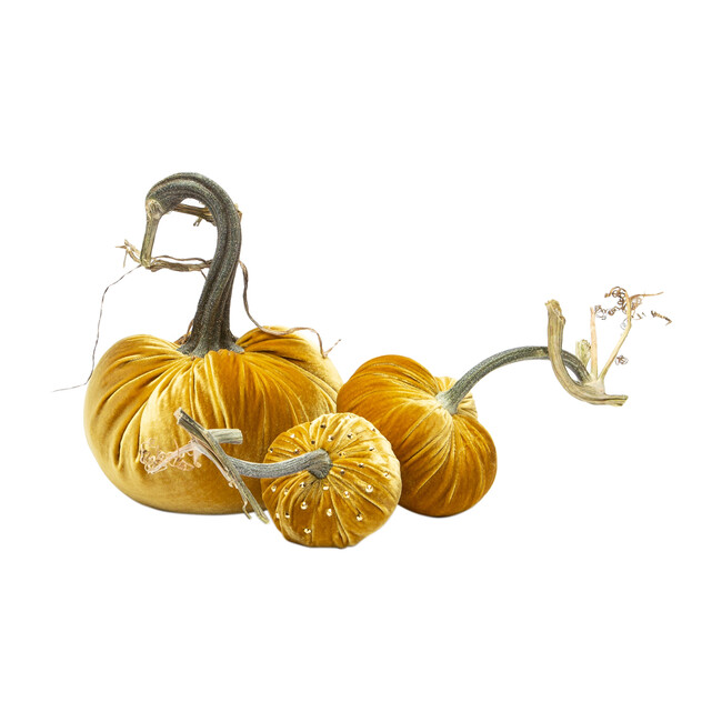 *Exclusive* Crystal Pumpkin Trio, Gold - Home Seasonal Thanksgiving ...
