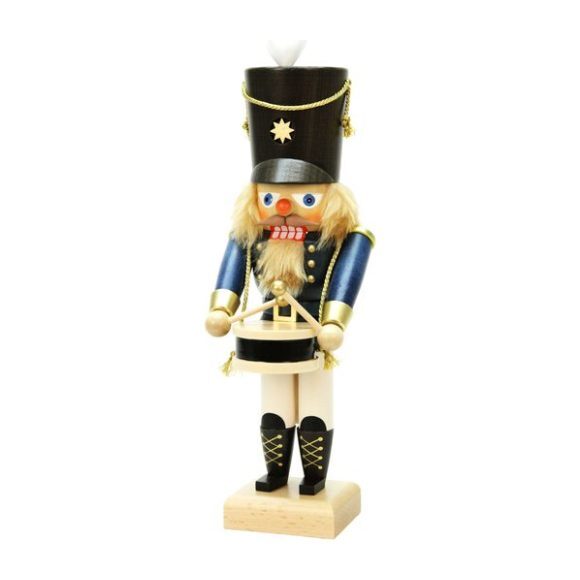 Drummer Nutcracker, Blue - Home Seasonal Nutcrackers - Maisonette