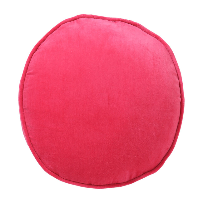 Velvet Pea Cushion, Neon Pink - Kip & Co Shams & Pillows | Maisonette