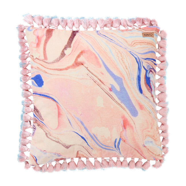 Velvet Tassel Cushion Cover, Marble Magic - Kip & Co Shams & Pillows ...