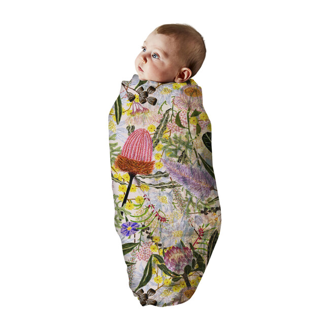 Bamboo Baby Swaddle, Native Pink - Kip & Co Swaddles & Sleep Bags ...