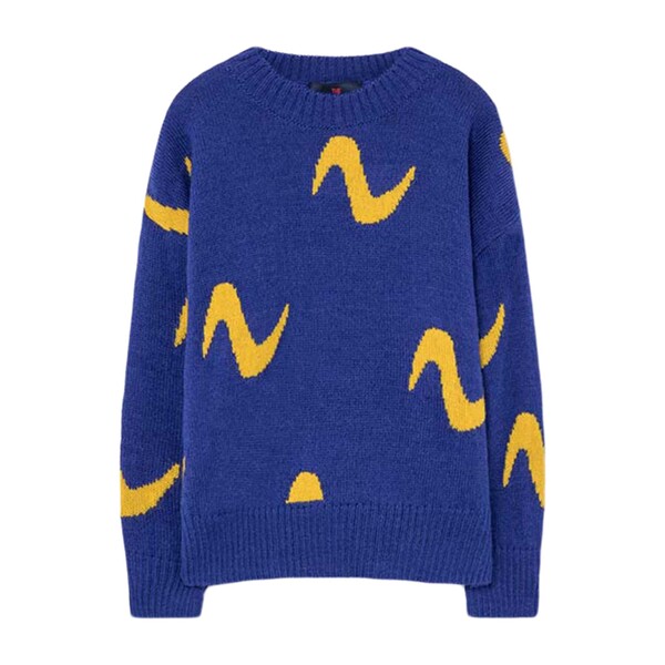 Raven Sweater, Blue - The Animals Observatory Tops | Maisonette