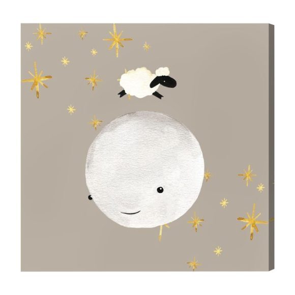 Sheep Jumping Over The Moon - Oliver Gal Artist Co. Art | Maisonette