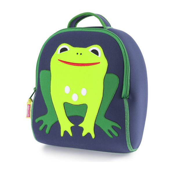 Frog Backpack, Navy and Green - Kids Boy Accessories Bags - Maisonette