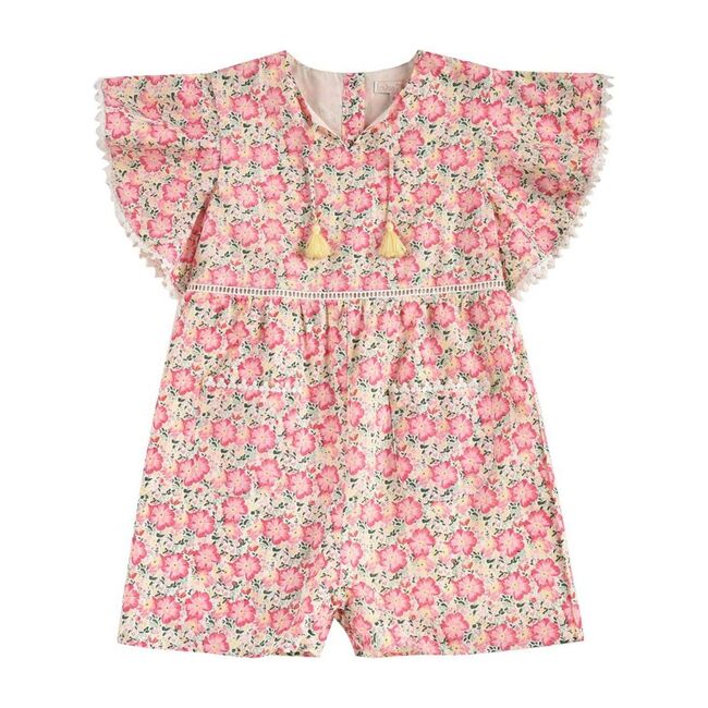 Mayalia Jumpsuit, Pink Meadows - Louise Misha Rompers | Maisonette