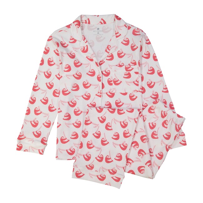 Carmen Women's Pajamas, Lazy Sloth Pink - Ro's Garden Mommy & Me Shop ...