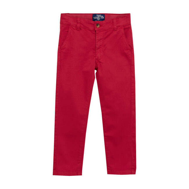 Jacob Pants, Red - Kids Boy Clothing Pants - Maisonette