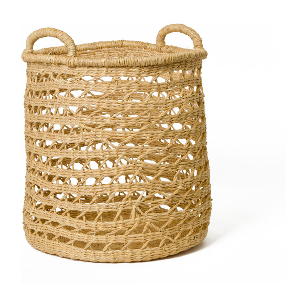 Lace Storage Basket, Natural - KAZI Goods Storage | Maisonette